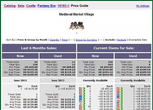 Shopping for LEGO on BrickLink