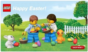 Happy Easter from the LEGO bunny!
