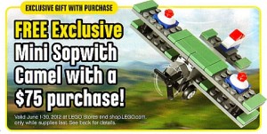 New LEGO aircraft: LEGO Sopwith Camel