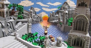 LEGO building technique: forced-perspective