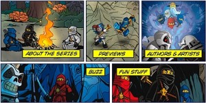 LEGO Ninjago books by Papercutz