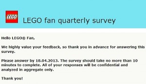 Let LEGO know what you think!