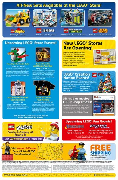 LEGO Star Wars & more promotions in May
