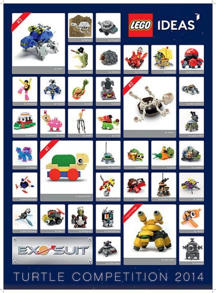 LEGO turtles – contest winners & poster!