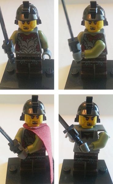 Posing LEGO minifigs in unconventional ways