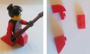 Posing LEGO minifigs in unconventional ways