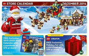 LEGO Store Calendar – December offers
