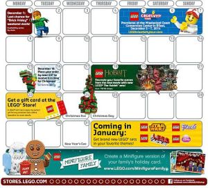 LEGO Store Calendar – December offers
