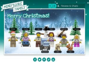 Make your own LEGO holiday greeting card!