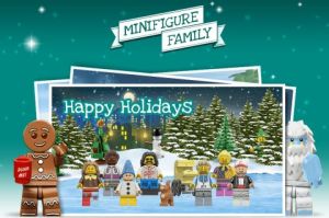 Make your own LEGO holiday greeting card!