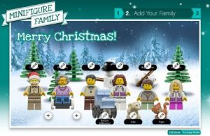 Make your own LEGO holiday greeting card!