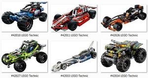 LEGO Technic pull-back racers