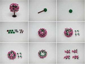 How to make a LEGO flowering tree – tutorial