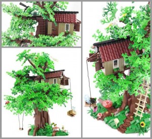 Custom LEGO tree houses & tree house sets