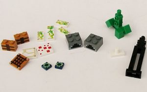 Using pieces from LEGO Minecraft The Village