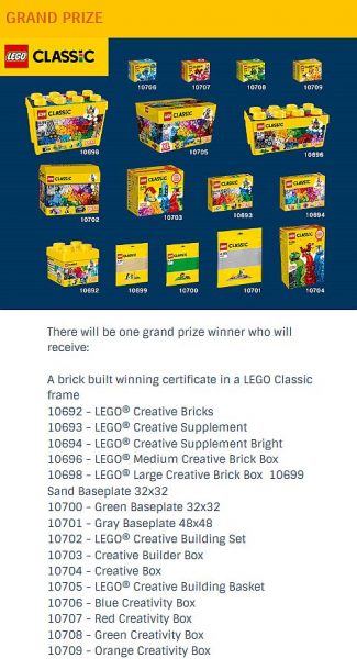 LEGO Classic & LEGO Technic contests!