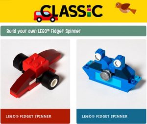 LEGO fidget spinners with instructions