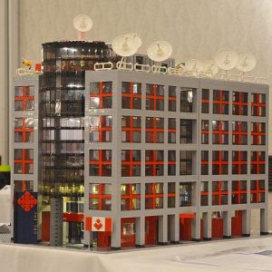 The Canadian Broadcasting Center in LEGO