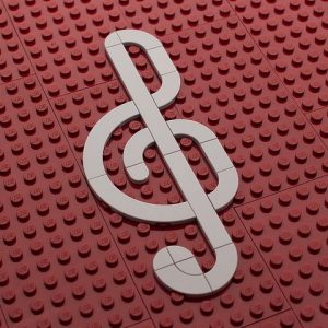 More lettering with LEGO using curved tiles