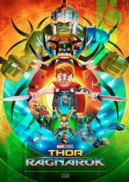 LEGO Thor: Ragnarok sets & movie poster