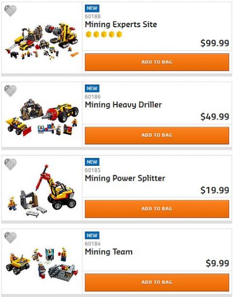 2018 LEGO City Mining sets review & thoughts