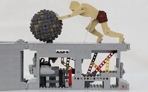 Updated LEGO Sisyphus kinetic sculpture