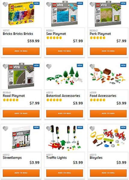 LEGO-xtra playmats & accessory packs