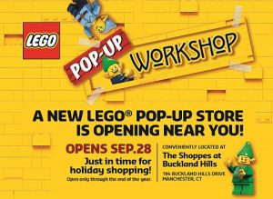LEGO pop-up stores for the holiday season!