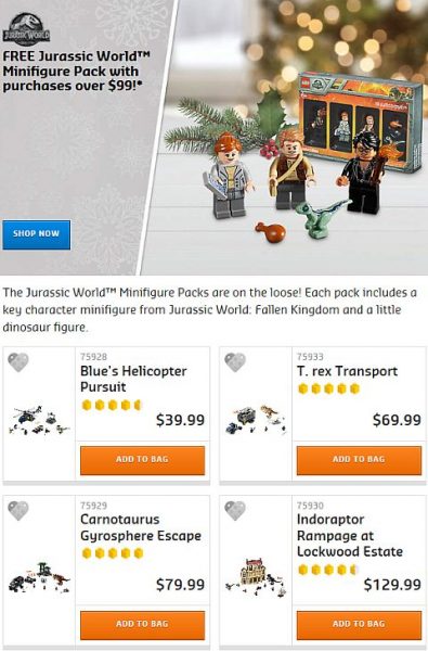 More LEGO freebies for the holidays!