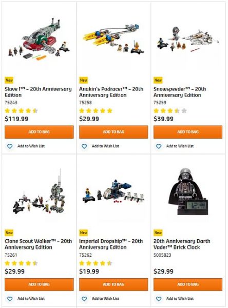 Double VIP Points on Select LEGO Star Wars