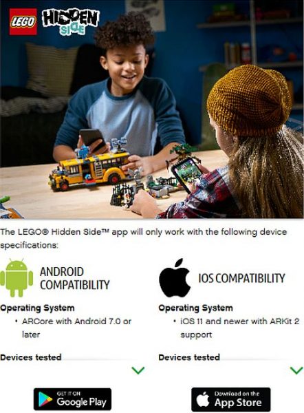 LEGO Hidden Side Sets & App Overview