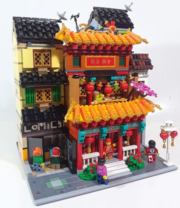Designing & Building a LEGO Modular Chinatown