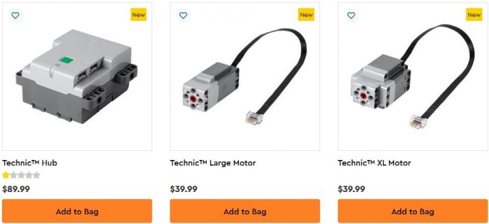 LEGO Technic Powered Up Parts Now Available!