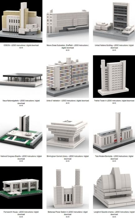 Custom LEGO Architecture at The Modernist