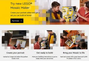 LEGO Mosaic Maker Now Available Online