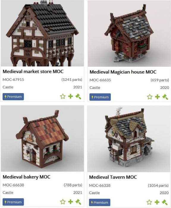LEGO Medieval Blacksmith Compatible Buildings