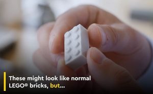 First LEGO Brick Prototype from Recycled Plastic