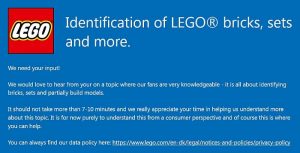 LEGO Survey – Detective Behavior Among Fans
