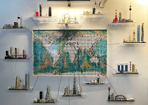 LEGO World Map & Architecture Skyline Combination