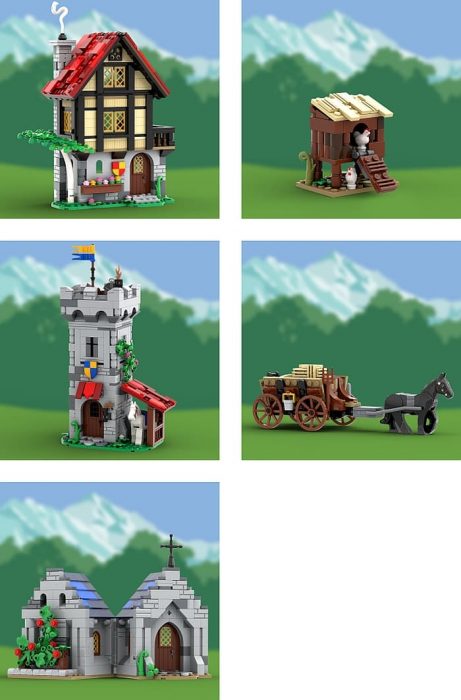 Building a LEGO Medieval Village Books & More!