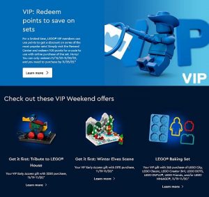 LEGO Pre-Black Friday VIP Weekend Specials!