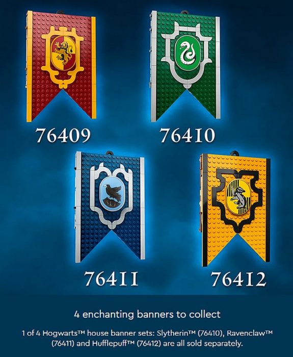 LEGO Harry Potter House Banners Overview