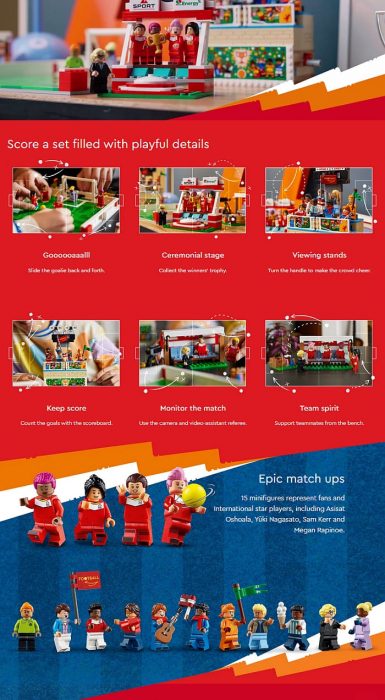 New LEGO Soccer Field Set with Fun Play-Features