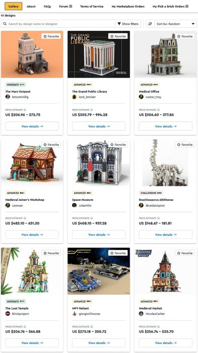 BrickLink MOC Pop-Up Store for Custom LEGO Sets!