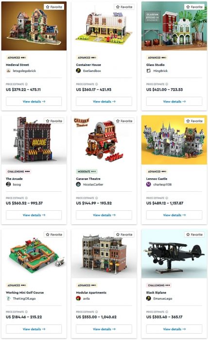 BrickLink MOC Pop-Up Store for Custom LEGO Sets!