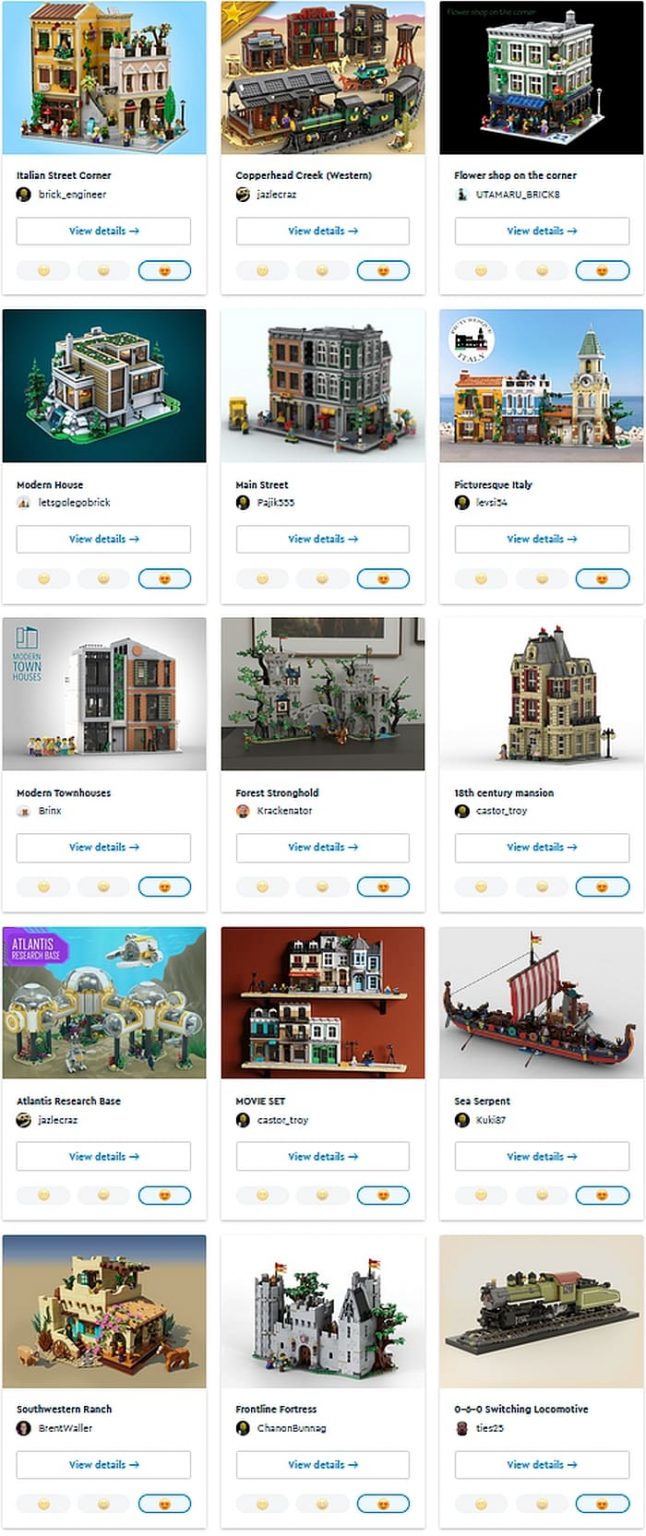 BrickLink Designer Program Sets Last Chance to Vote!