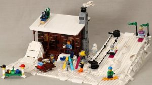 Working LEGO Ski Hill with Instructions