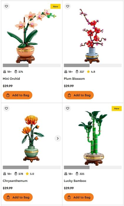 LEGO Botanical Collection: The Four Gentlemen