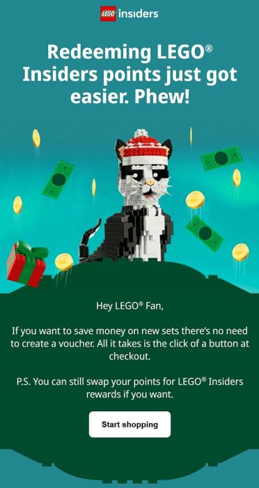 Spending LEGO Insider Points Is Now Easier!