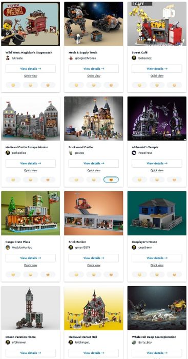 Vote for BrickLink Designer Program Series 7 Projects!